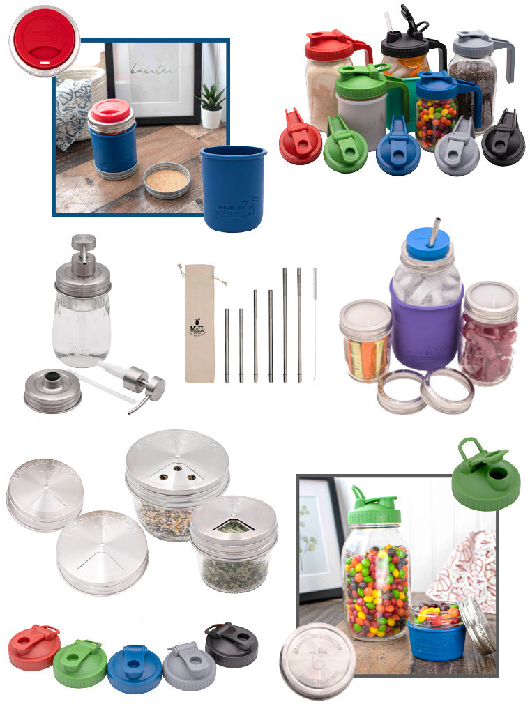 Mason Jar Lifestyle | Hundreds Of Lids And Accessories For Your Jars ...