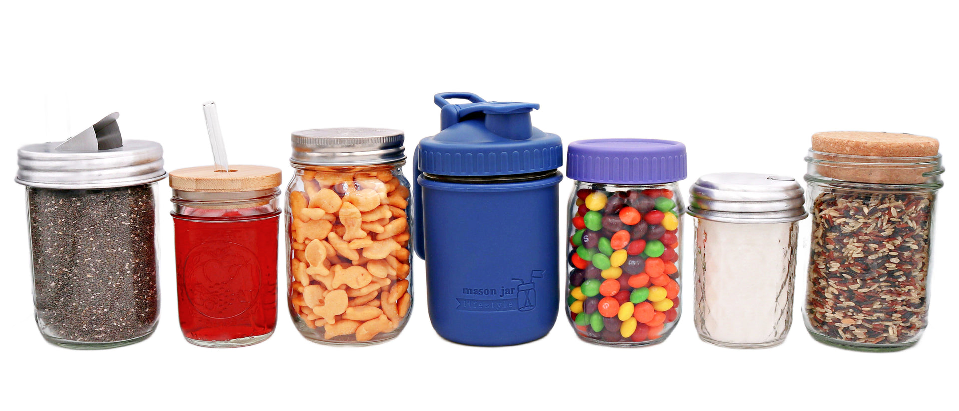 Mason Jar Glass Water Bottle Collection · Mason Jar Lifestyle