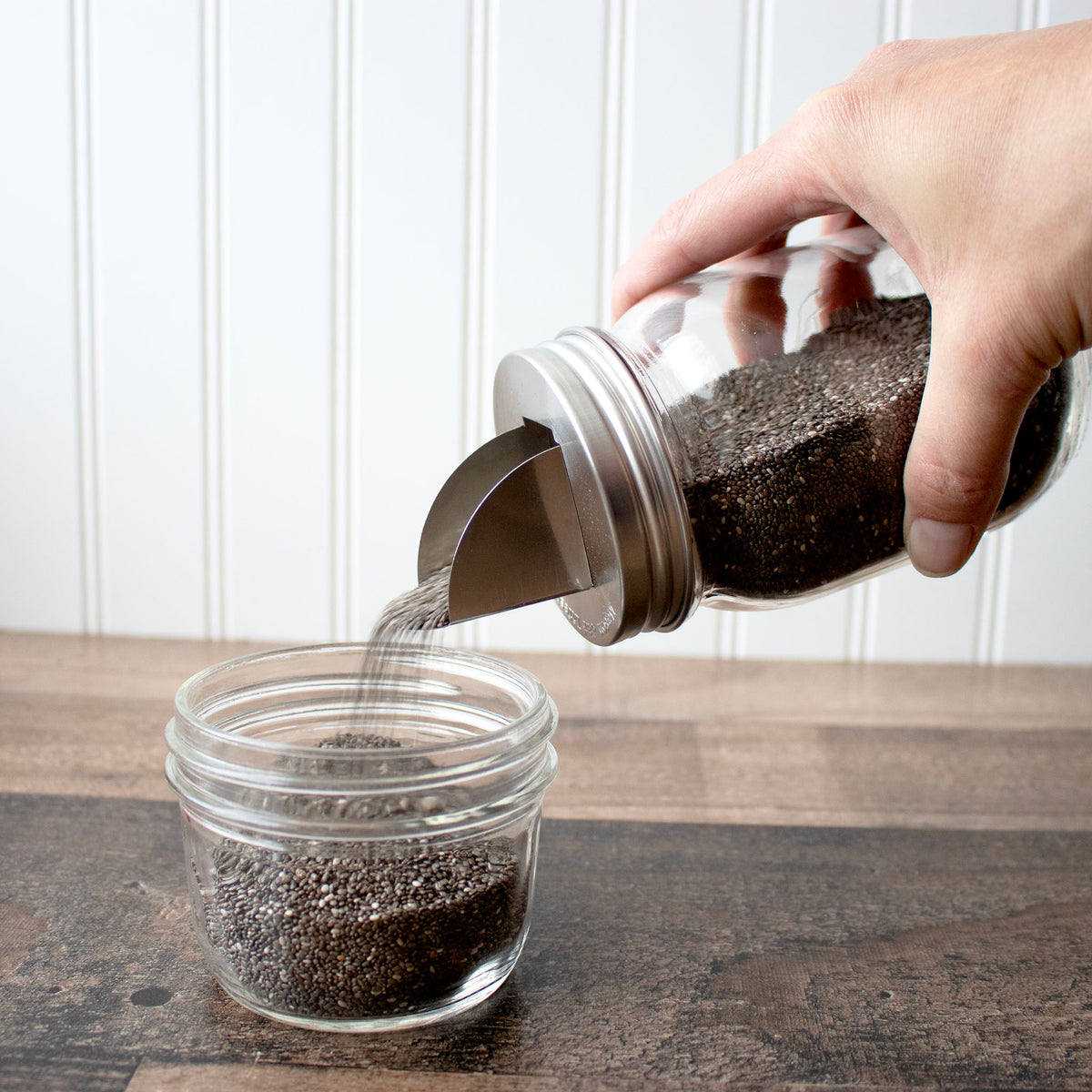 Grain Dispenser Stainless Steel Lids for Mason Jars 2 Pack · Mason Jar ...