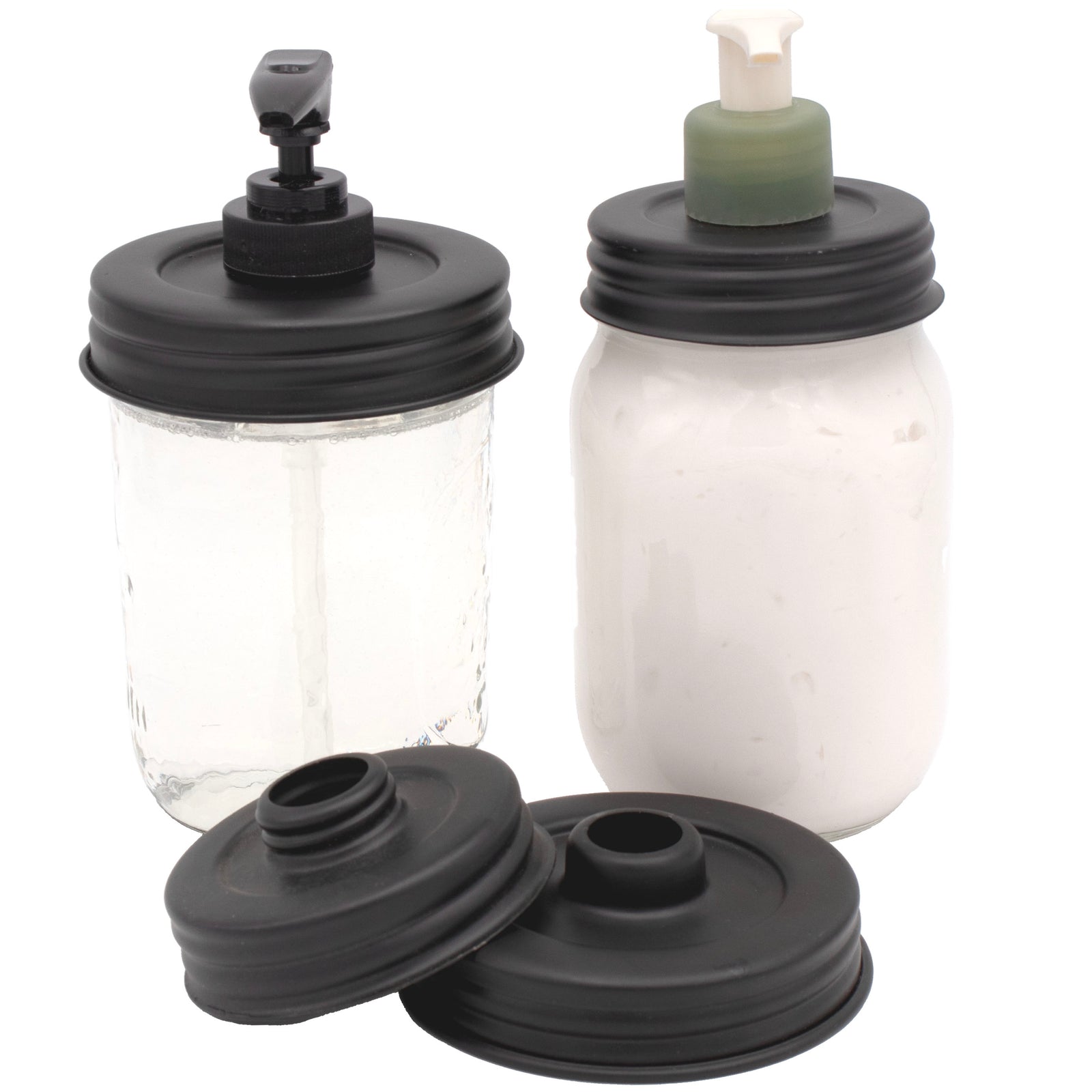 Mason Jar Adapter Lid for Repurposed Lotion and Soap Pumps · Mason Jar ...