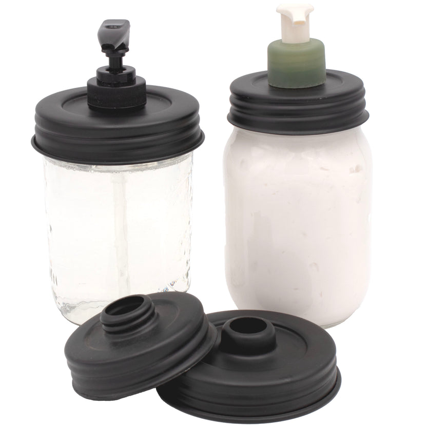 Mason Jar Adapter Lid for Repurposed Lotion and Soap Pumps · Mason Jar ...