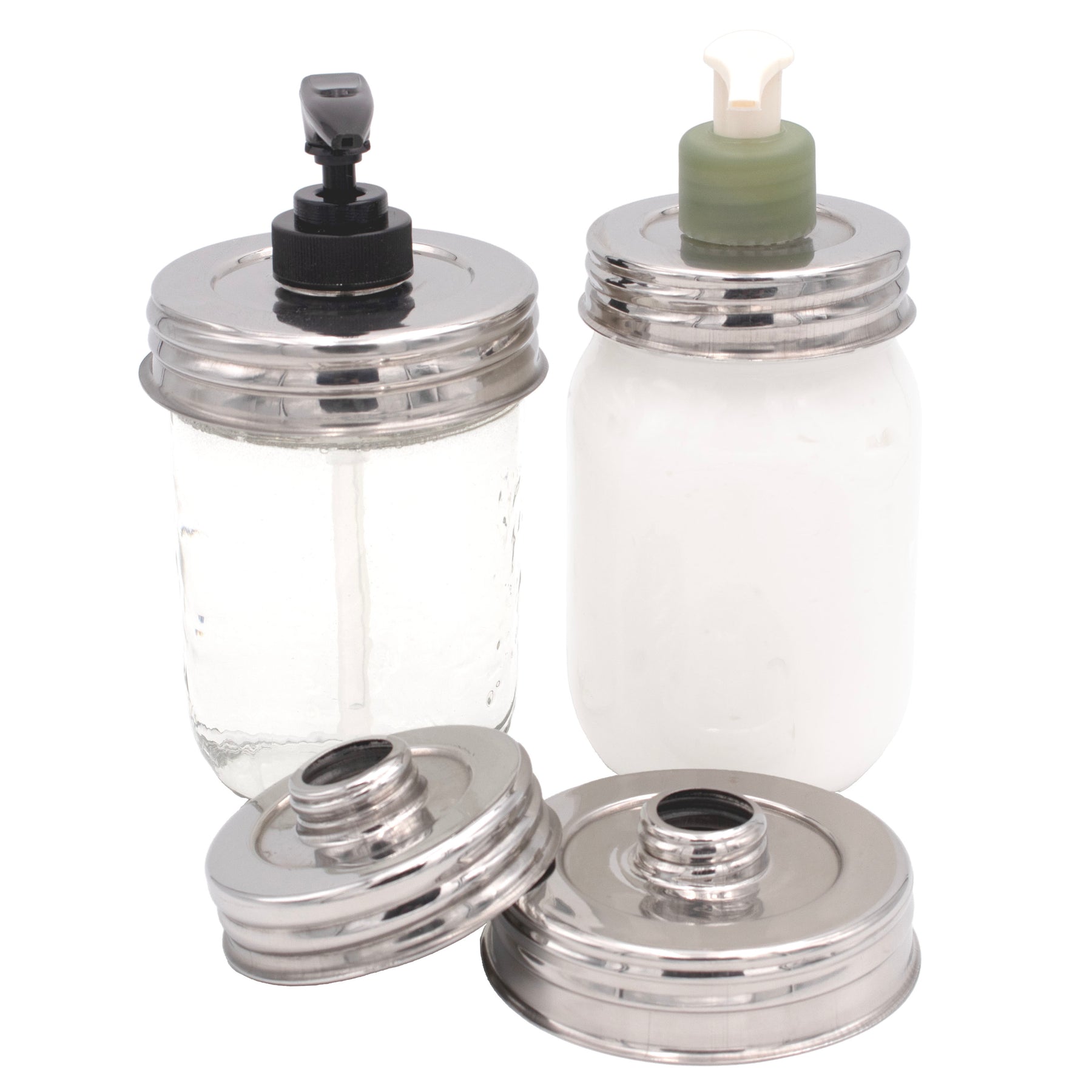 Mason Jar Adapter Lid for Repurposed Lotion and Soap Pumps · Mason Jar ...