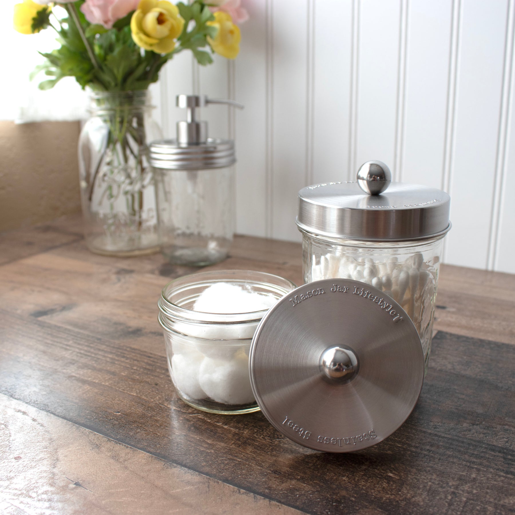 Apothecary Stainless Steel Lid for Mason Jars · Mason Jar Lifestyle