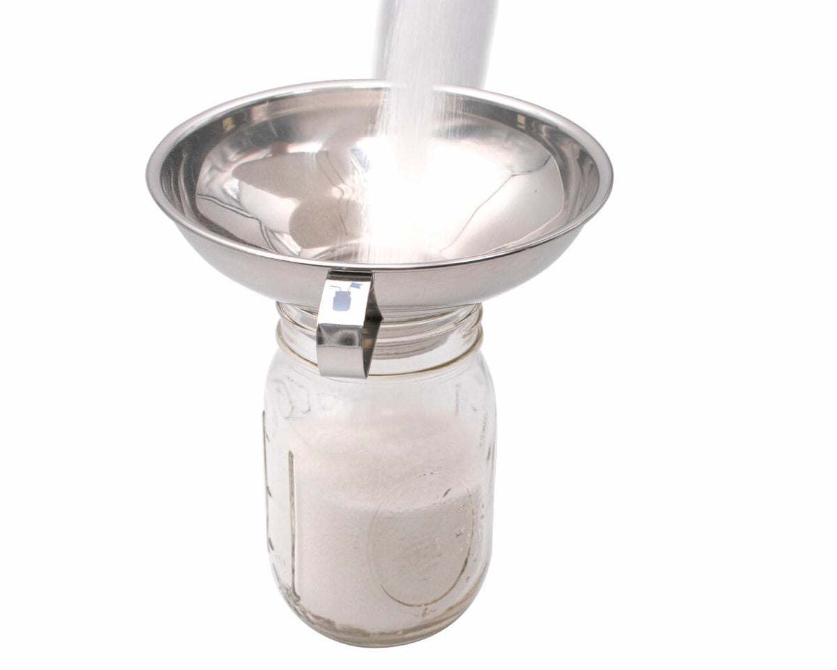 Stainless Steel Canning Funnel for Mason Jars · Mason Jar Lifestyle