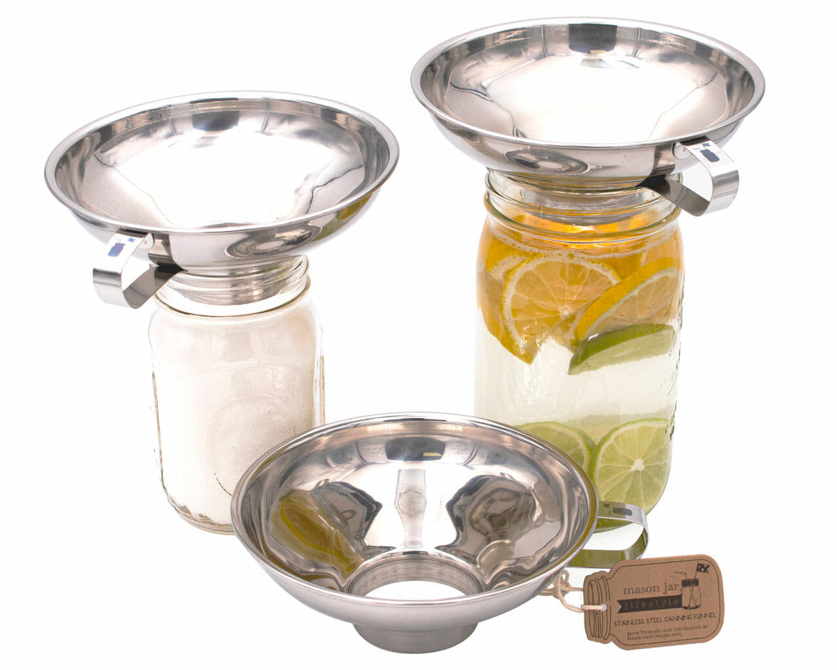 Stainless Steel Canning Funnel for Mason Jars · Mason Jar Lifestyle
