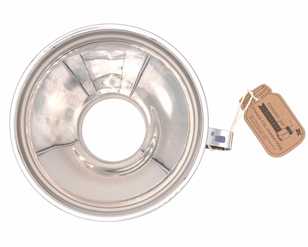 Stainless Steel Canning Funnel for Mason Jars · Mason Jar Lifestyle