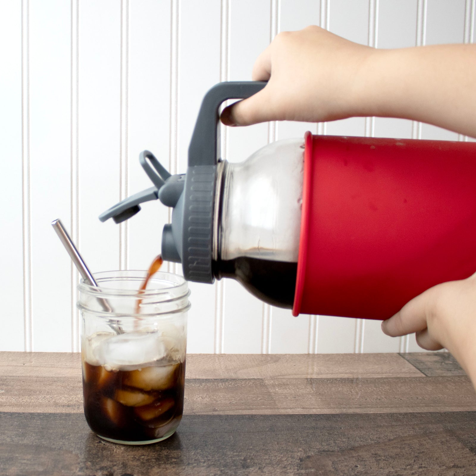 Pour & Store Pitcher Lid with Handle for Mason Jars · Mason Jar Lifestyle