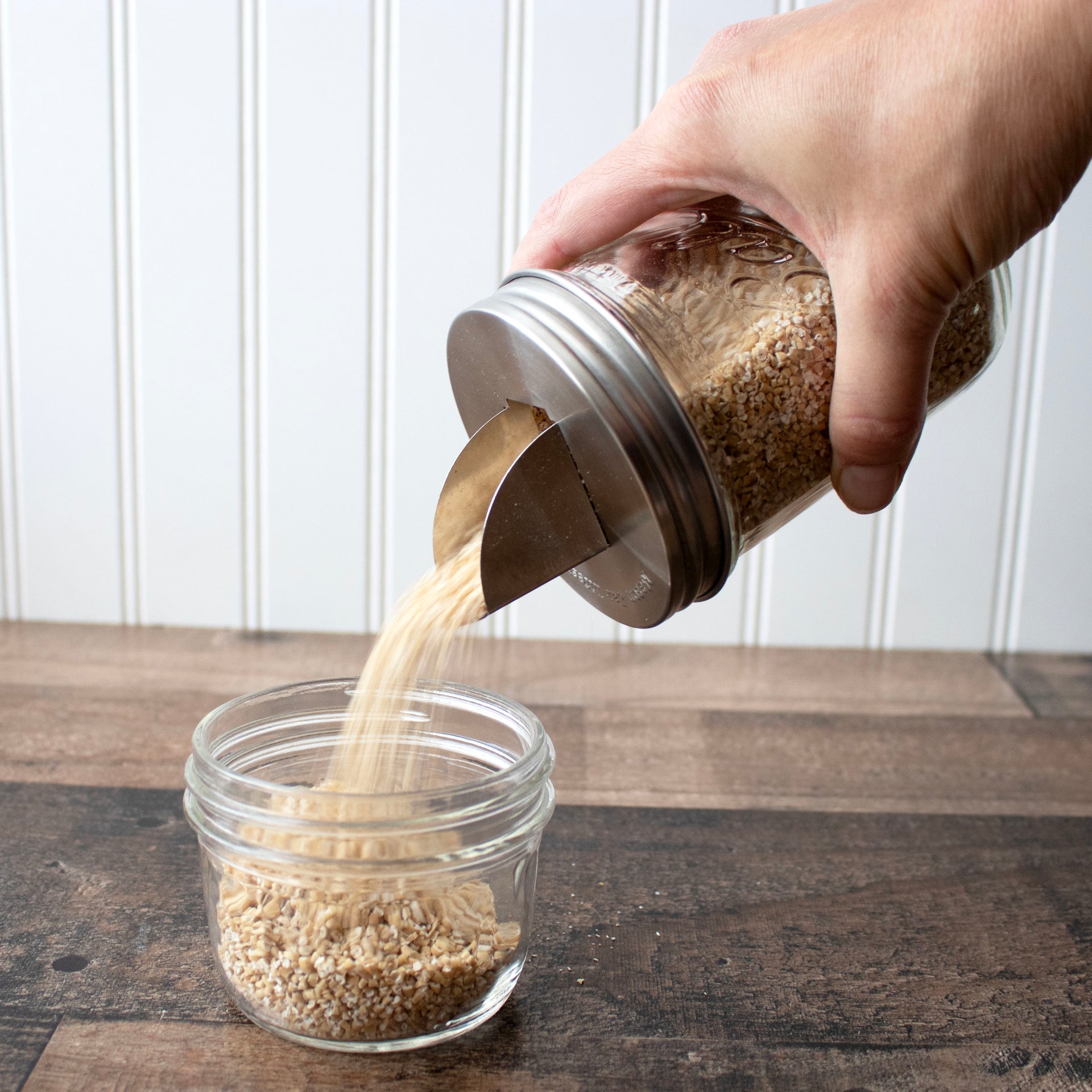 Grain Dispenser Stainless Steel Lids for Mason Jars 2 Pack · Mason Jar ...