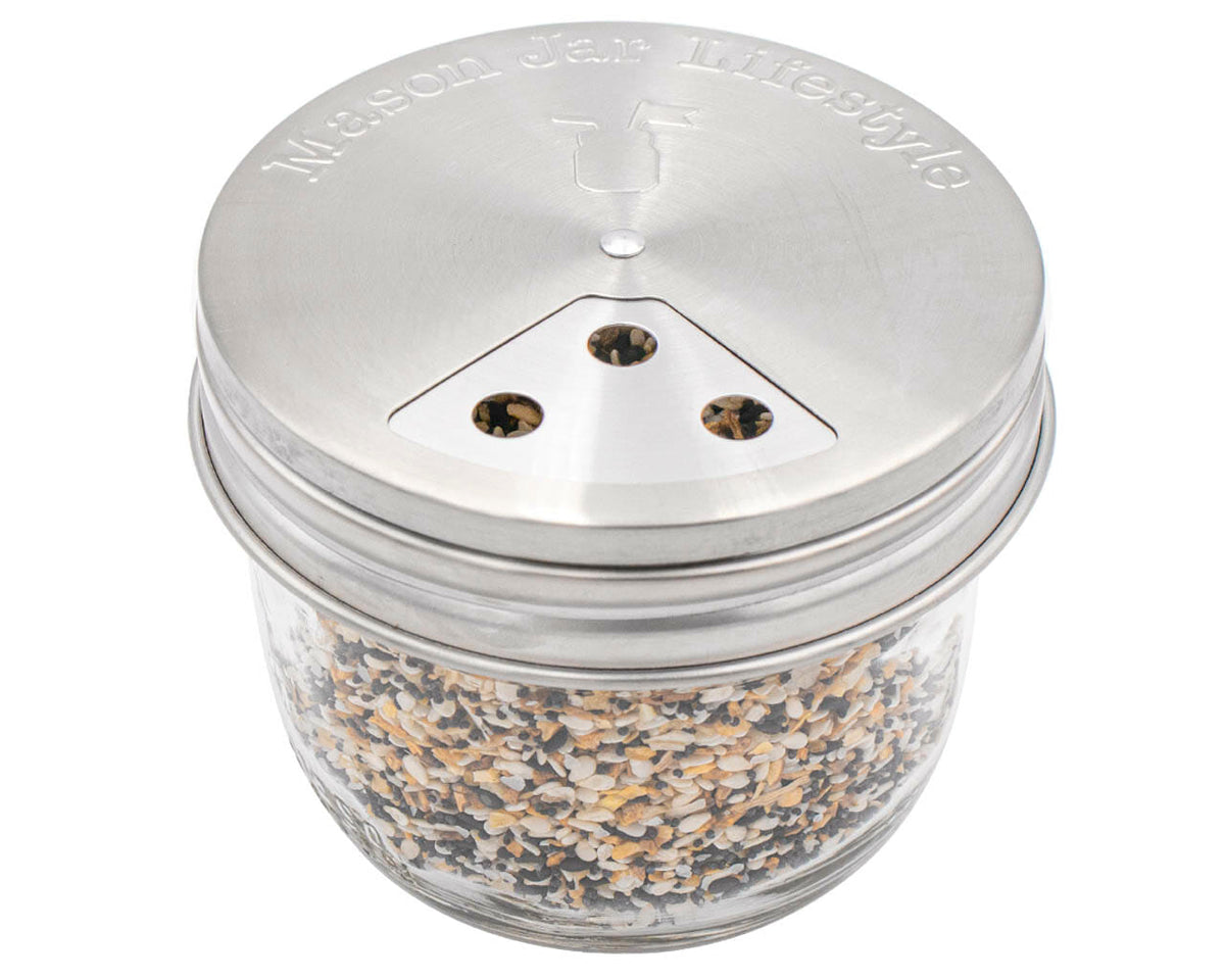 Spice Shaker Stainless Steel Lids for Mason Jars 4 Pack · Mason Jar ...